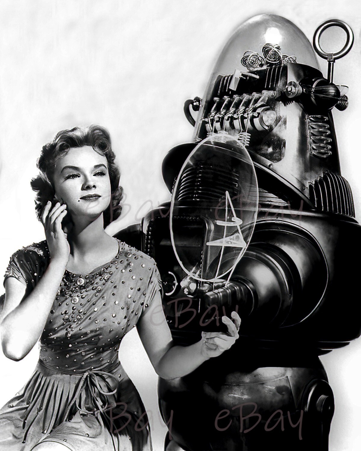 Anne Francis Robby Robot Forbidden Planet 8X10 Photo Reprint | eBay