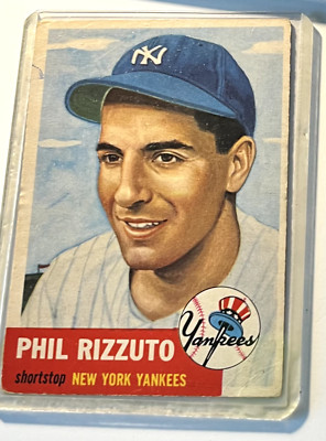 1953 Topps - Bio Information in Black #114 Phil Rizzuto | eBay