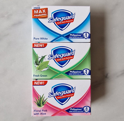 Safeguard BUNDLE PACK Body Bar Soap 125g - Pure White, Fresh Green ...