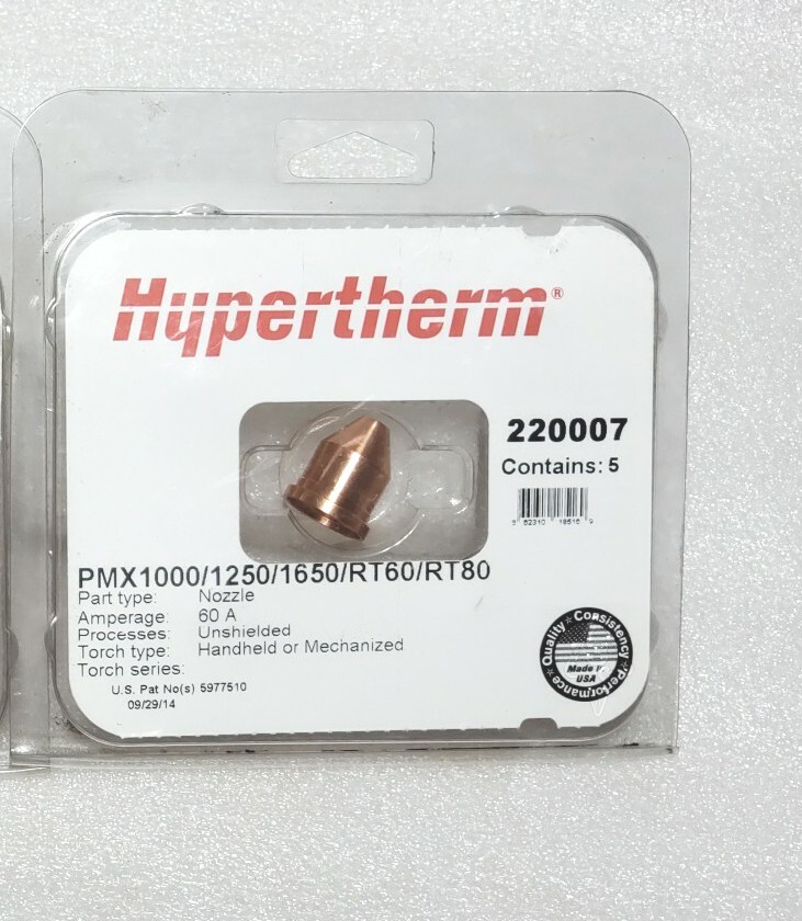 Hypertherm 220007 Genuine Powermax 1000/1250/1650 Extended Nozzle, Pack of 5 | eBay