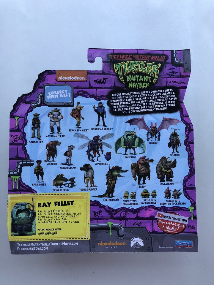 NEW 2024 Teenage Mutant Ninja Turtles Mutant Mayhem Ray Fillet The Man ...