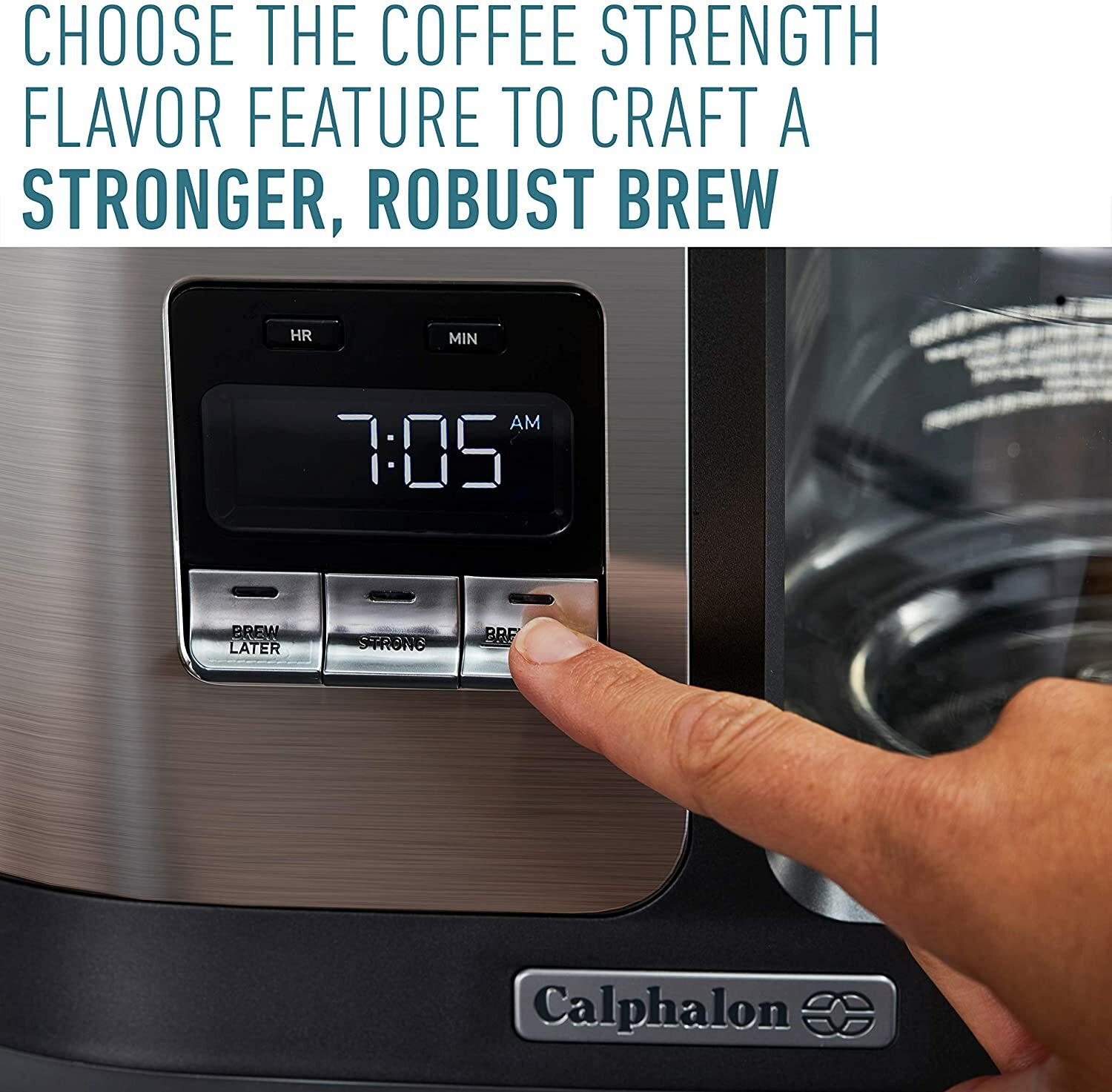 Calphalon BVCLDCG1 10 Cup Programmable LCD Display Coffee Maker ...