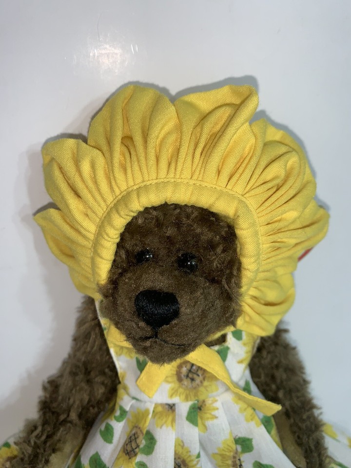 Vtg 1993 TY Beanie Baby Susannah Sunflower Bear Jointed Plush Attic Collection | eBay
