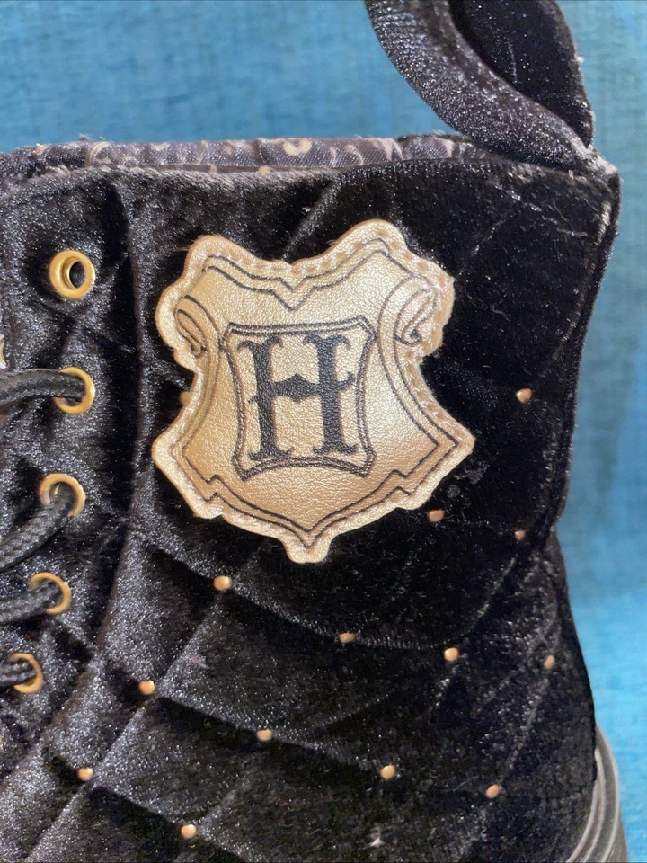 Harry Potter Black Velvet Combat Boots. Unisex US Size 9 Women’s Men 7 ...