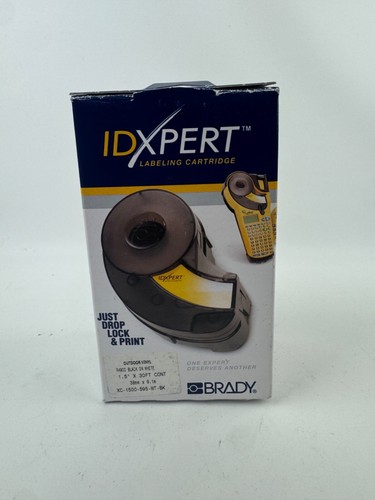 Brady IDXPERT XC-1500-595-WT-BK R4900 Black On White Labels 1.5" x 30FT ...