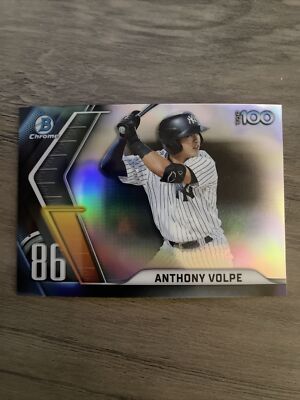2022 Bowman Chrome Scouts' Top 100 Anthony Volpe #BTP-86 New York ...