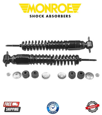 MONROE Sensa Trac Load Adjusting Shock Front Pair Set for Chevy Ford ...