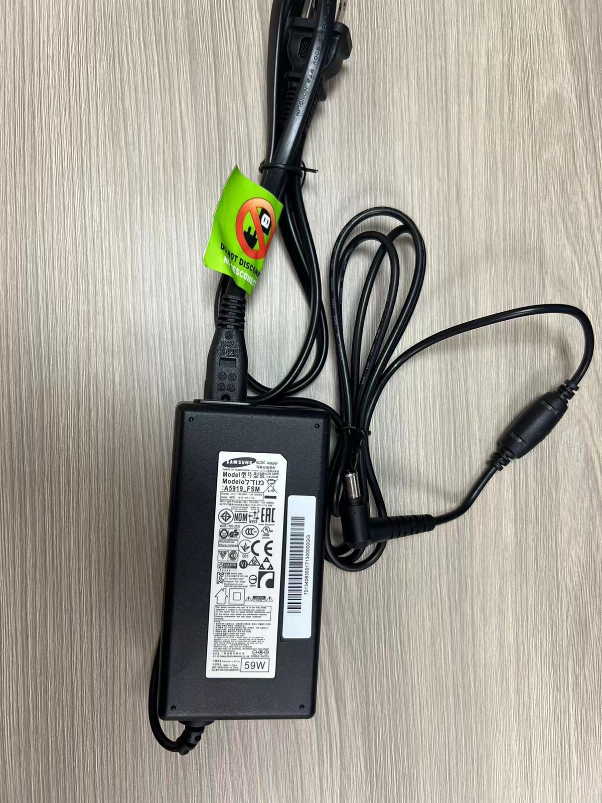 19V AC Adapter for Samsung UN32J4500 UN32J4000AFXZA UN32J4000AF ...