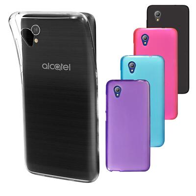 For Alcatel 1 5033X New Genuine Black Clear Gel Silicone Phone Case ...