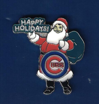 Chicago Cubs Christmas Happy Holidays Santa Claus Pin | eBay