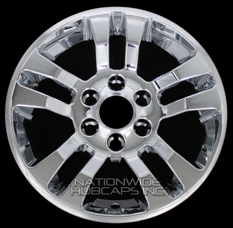 4 New 2014-20 SILVERADO 1500 18" Chrome Wheel Skins Hub Caps Aluminum ...