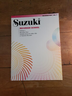 Suzuki Recorder School Recorder Part Vol 7 Pieces for Alto or Sopran ...