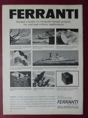 2/1968 PUB FERRANTI COMPUTER-BASED SYSTEMS RAF HARRIER NAVY HMS AD | eBay
