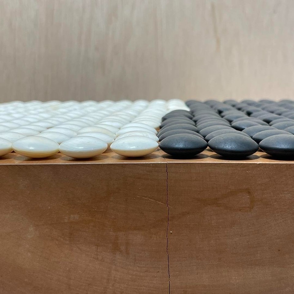 Rare Vintage Japanese Go-Board with Legs Authentic IGO Game W/Goishi | eBay