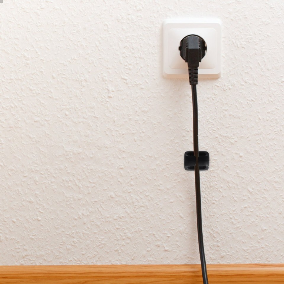 12 Pcs Desk Cable Organizer Cord Organisers Holder Management Clips ...