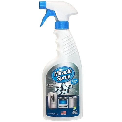 MiracleSpray for Stainless Steel, Cleaning Spray, Removes Fingerprints ...