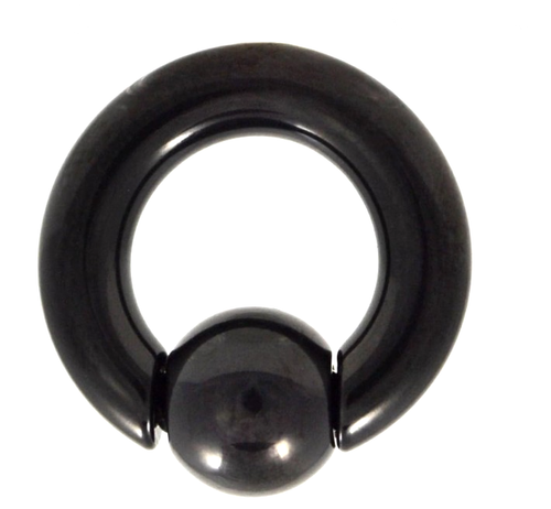 Rare 0g&00g 5/8 Black captive PVD 316L Surgical Steel Prince Albert ...