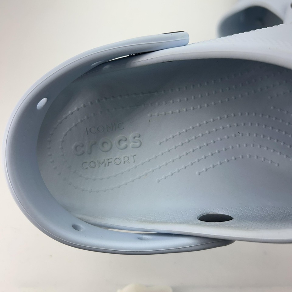 Crocs Clogs Shoes Womens Size 11 Light Blue Classic Slip On Iconic ...