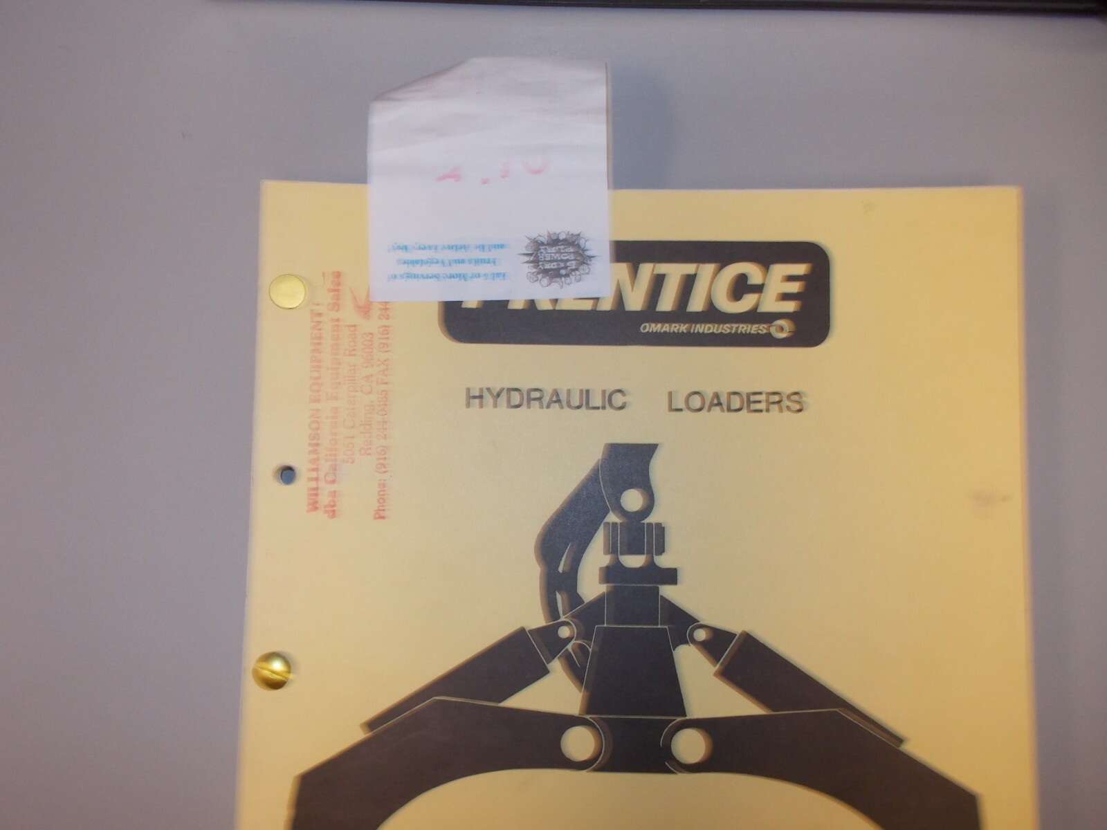 Prentice Series 110 BC & SR Dealer parts Manual Hydro Ax | eBay