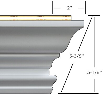 LED backlit Crown Molding, DIY install, Alexa, Google, remote control ...