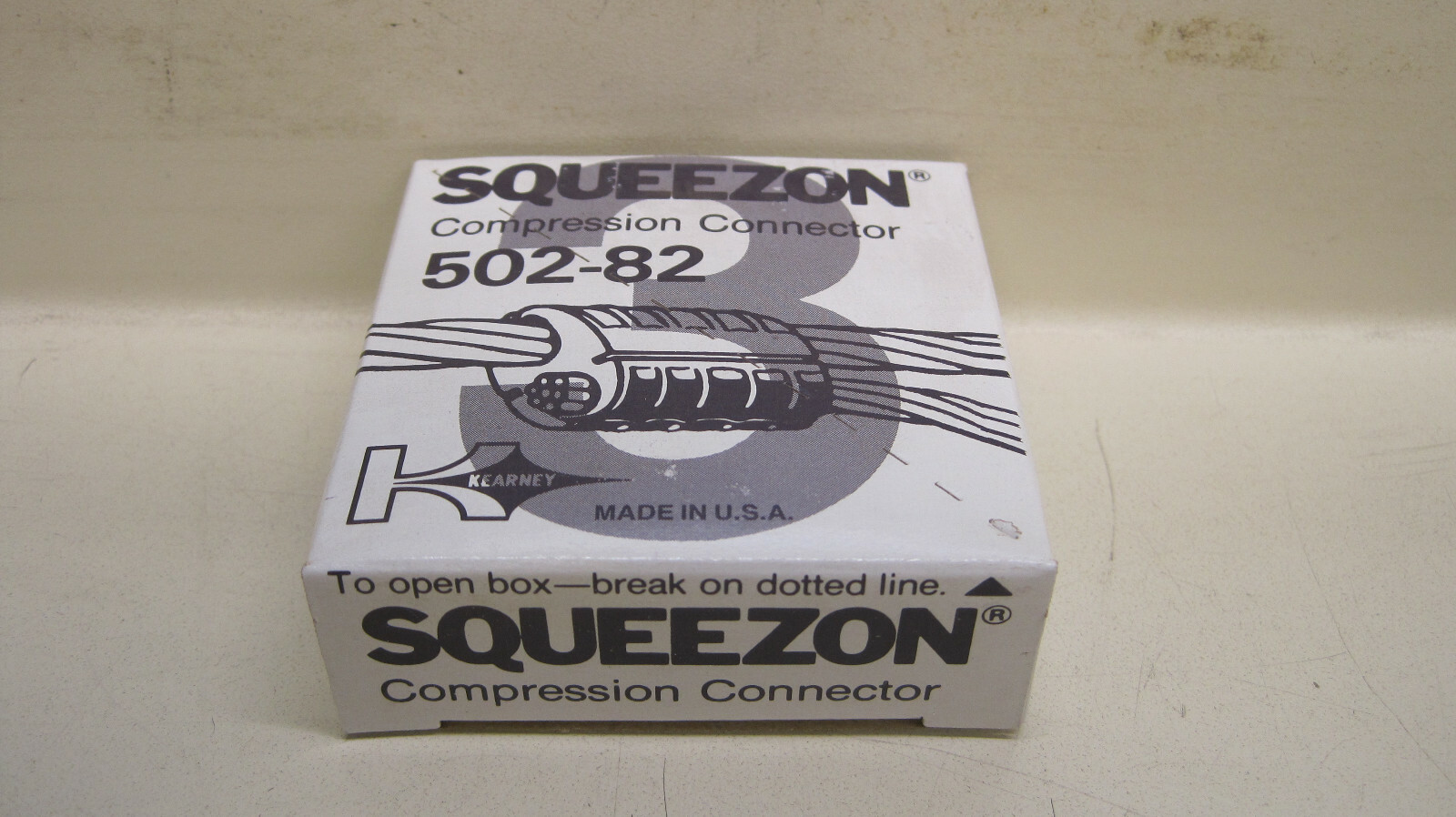 New Lot of 5 Kearney Squeezon 502-82 Compression Connectors Free ...
