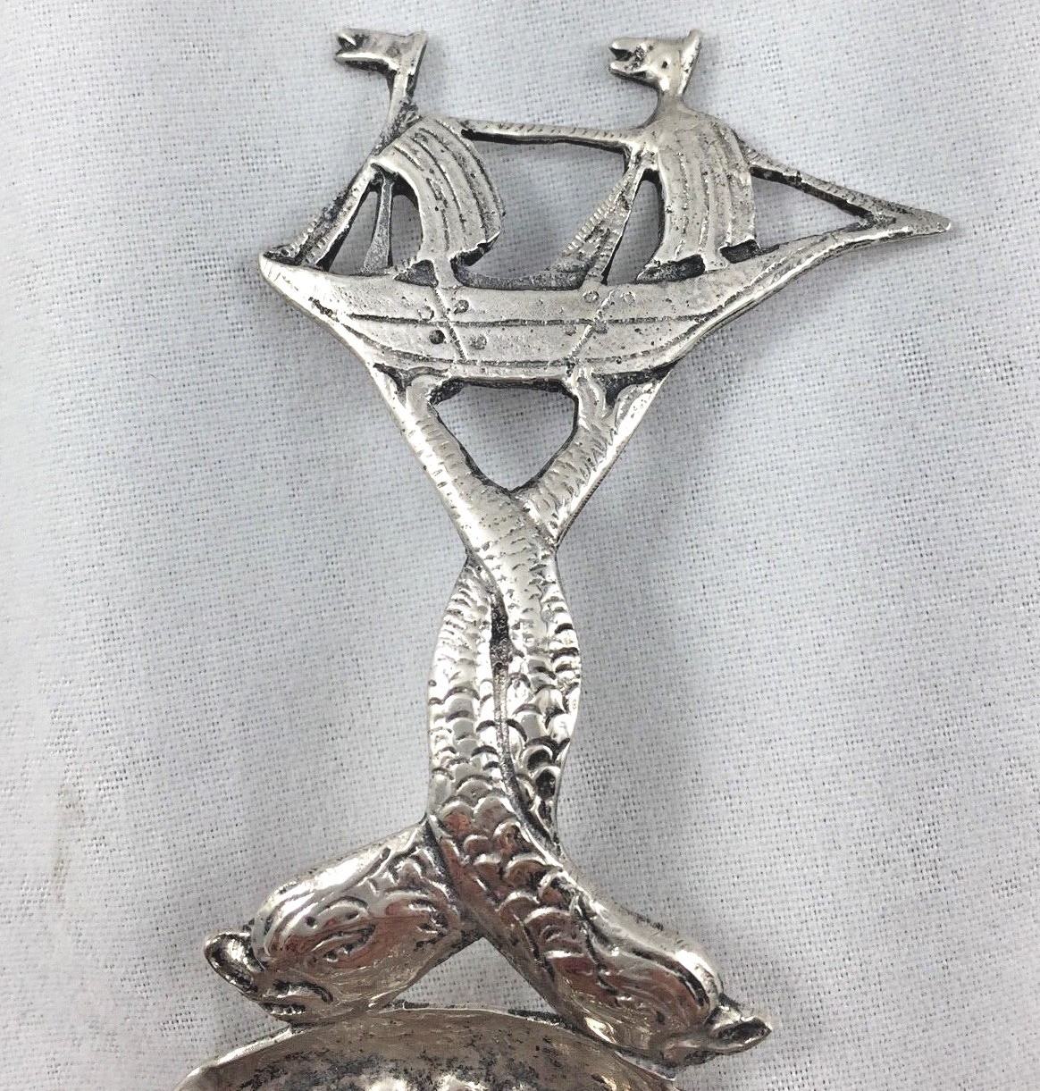 Hanau 800 Sterling Silver Figural Large Tea Caddy Spoon | eBay