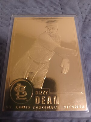 22k Gold Dizzy Dean Danbury Mint Baseball Card | eBay
