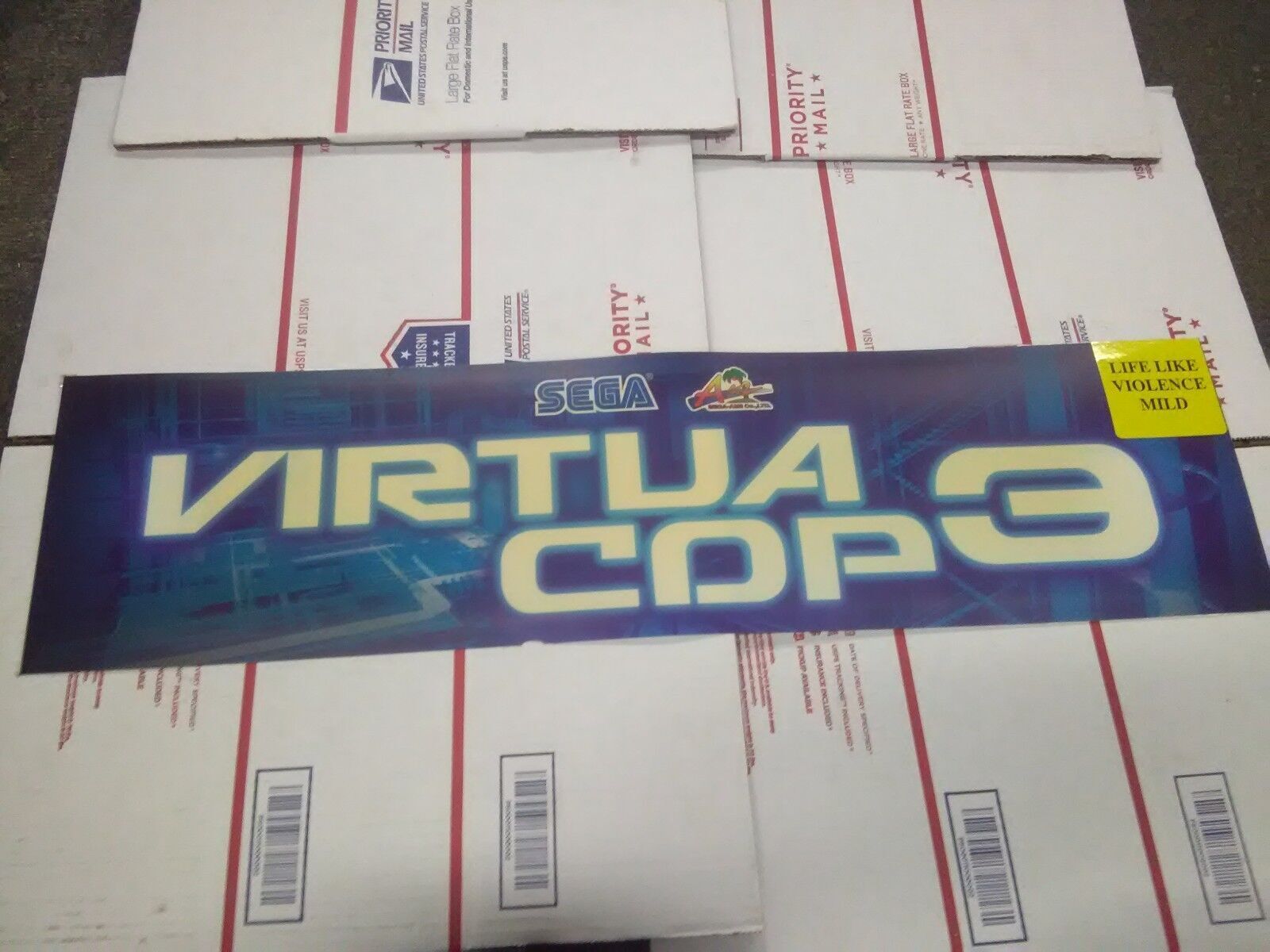 virtua cop 3 arcade marquee | eBay