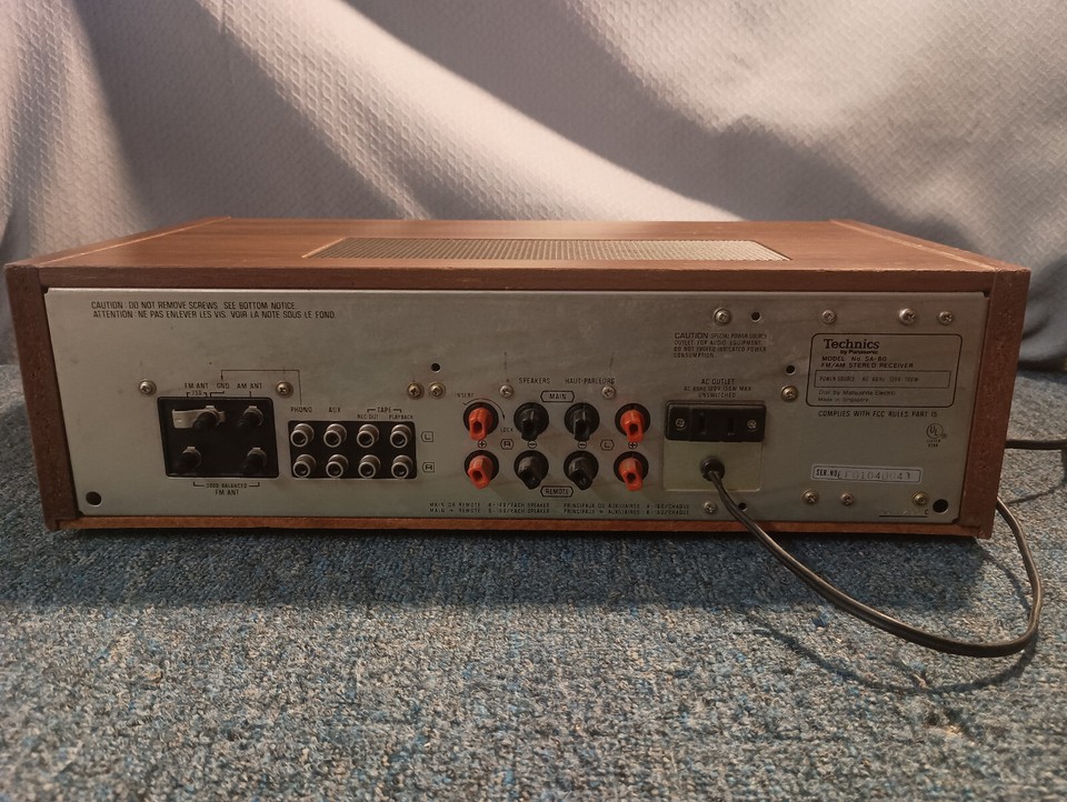 Technics SA-80 AM/FM Stereo Receiver (Pro Serviced) | eBay