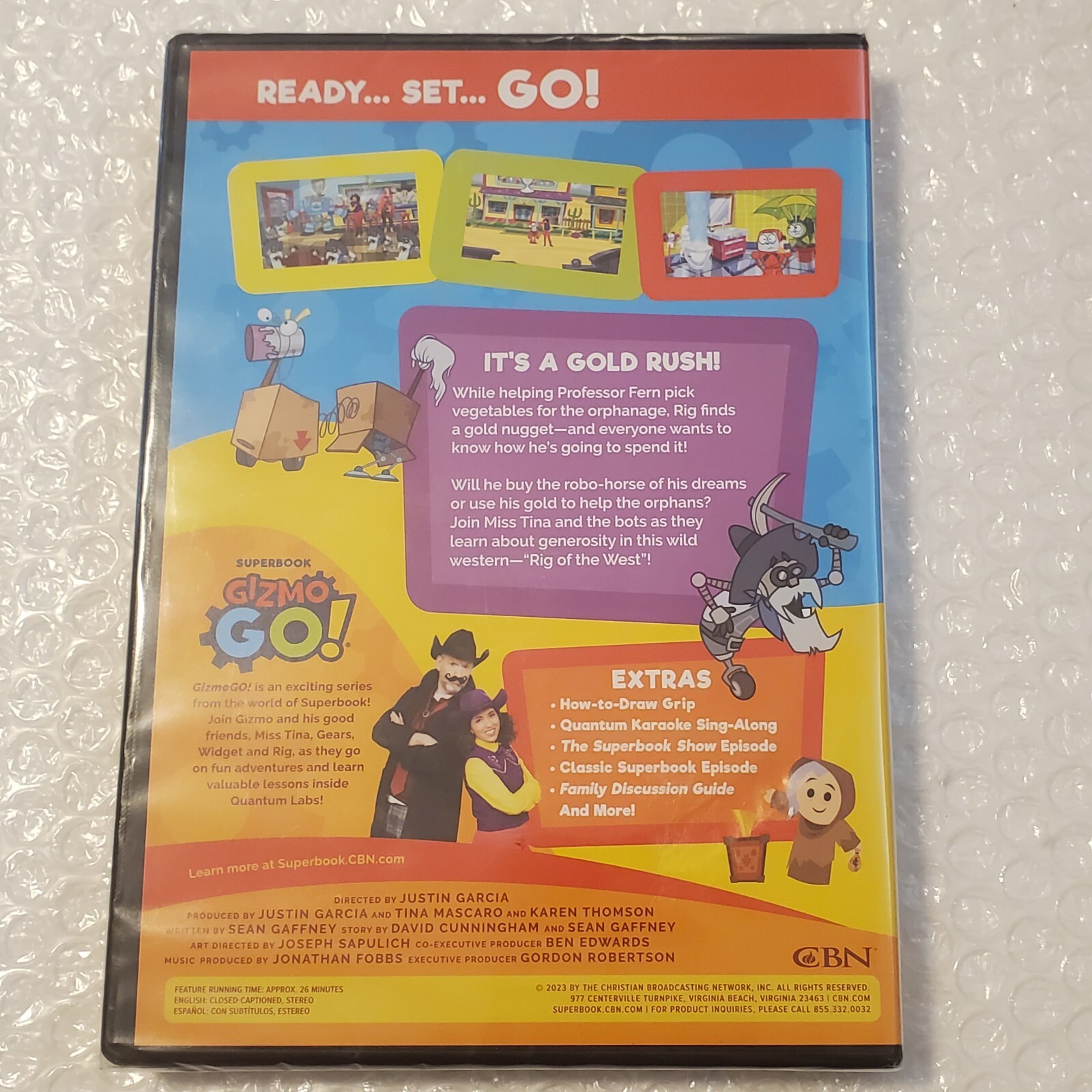 Superbook Gizmo Go! Rig of the West A Lesson In Generosity CBN New ...