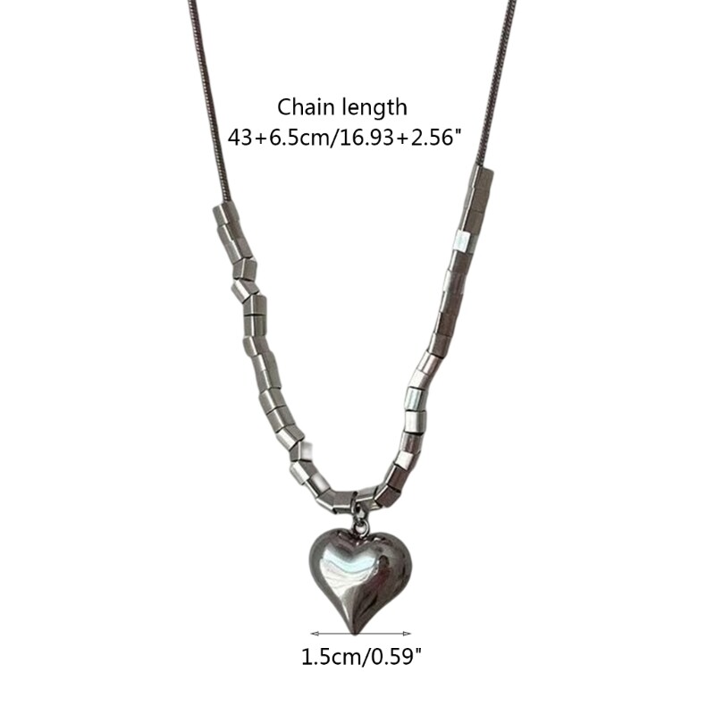 Cold Wind Three-dimensional Love Senior Necklace Female Niche Design ...