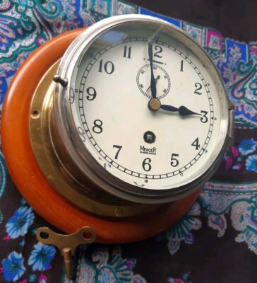 Vintage Mercer, St Alban's 8 Day Ships Bulkhead Clock Good Working ...