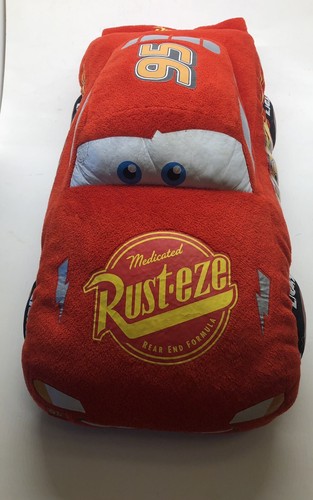 Disney's Cars Lightning McQueen Large Rust-Eze Stuffed Plush Red Race ...