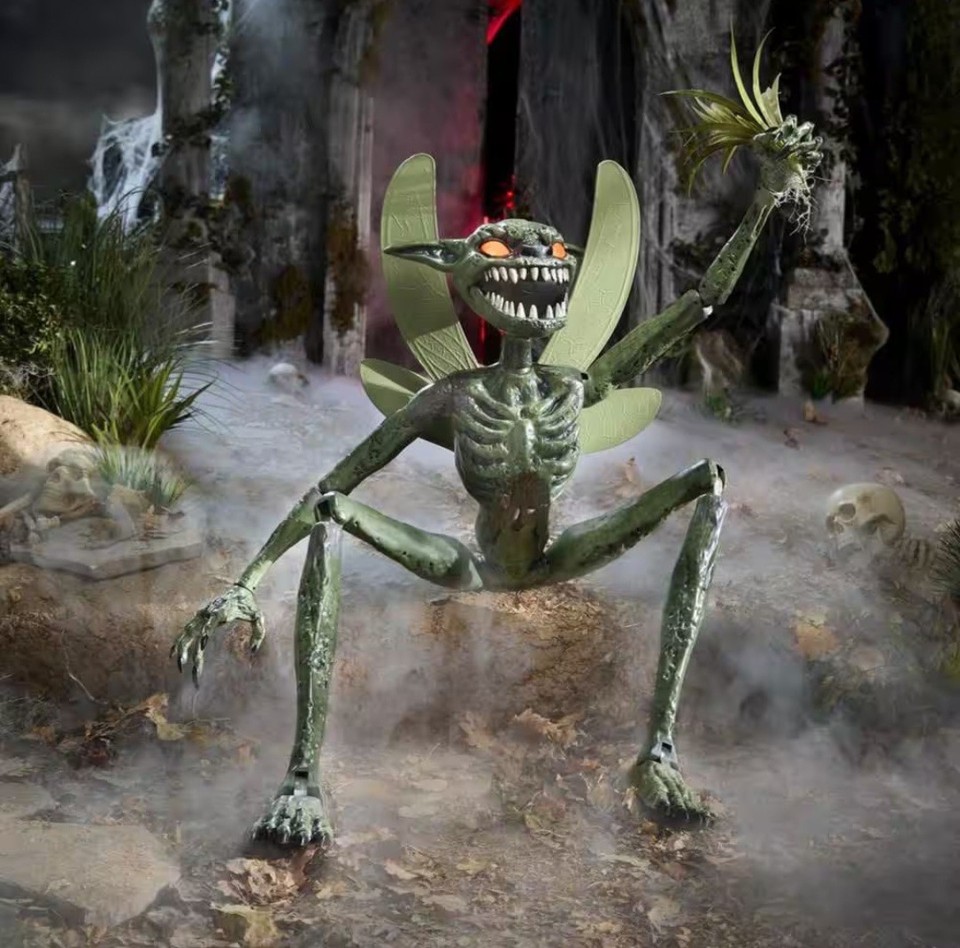 Home Depot 5ft Grave & Bones Ultra poseable Evil Pixies Pixie Halloween ...