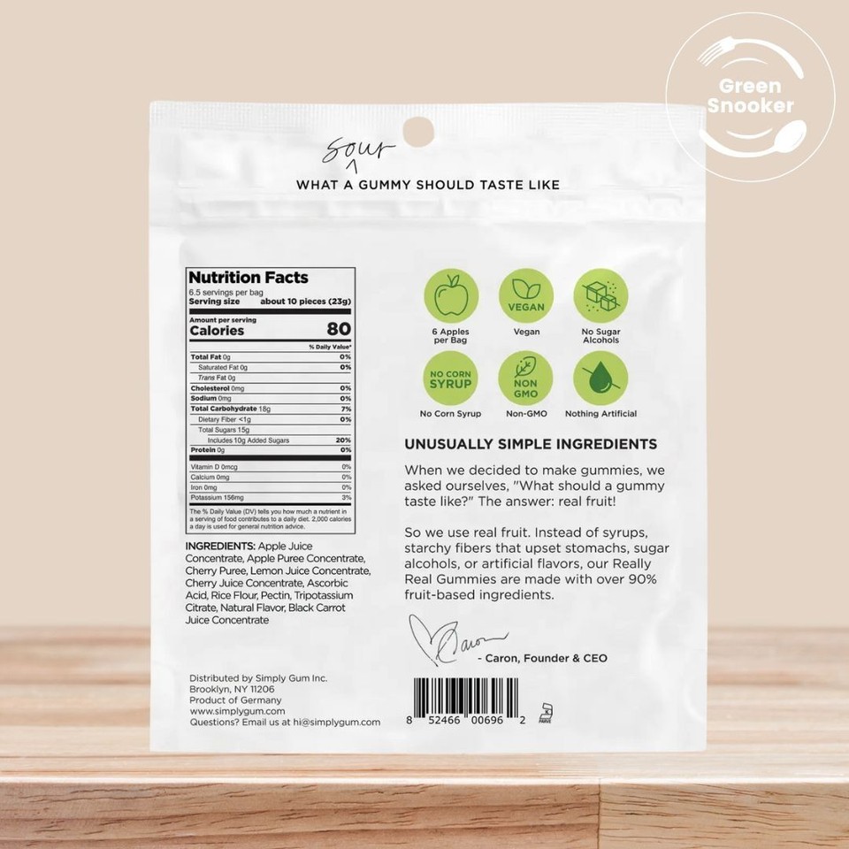 Simply, Really Real Gummies, Vegan, Pack of 2 - 5.3 oz | eBay