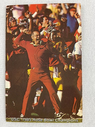 CFB Southern California (USC) Trojans 1985 Football Schedule Card | eBay