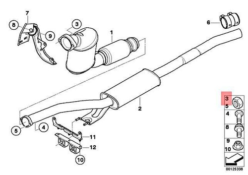 Genuine BMW X3 X5 E60 E61 E63 E64 E65 E66 E70 E83 F01 F02 Hex Nut ...