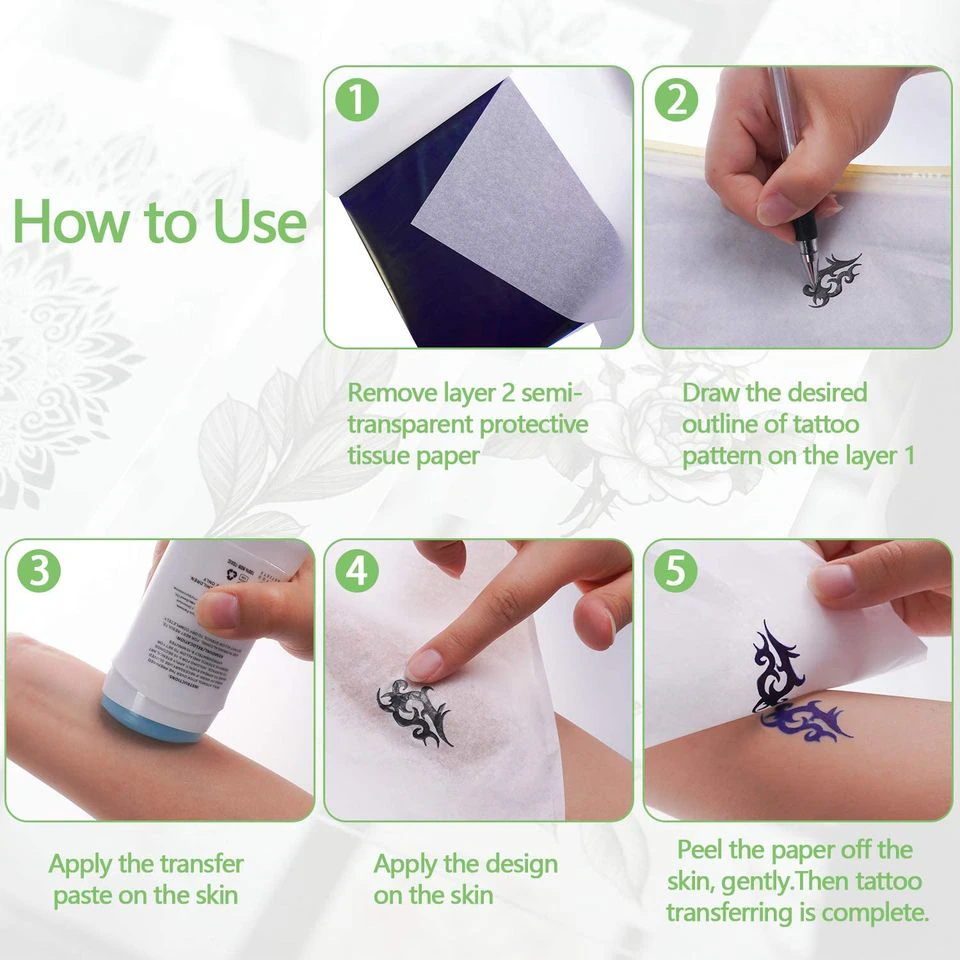 Tattoo Transfer Paper Stencil Carbon Thermal Tracing Hectograph ...
