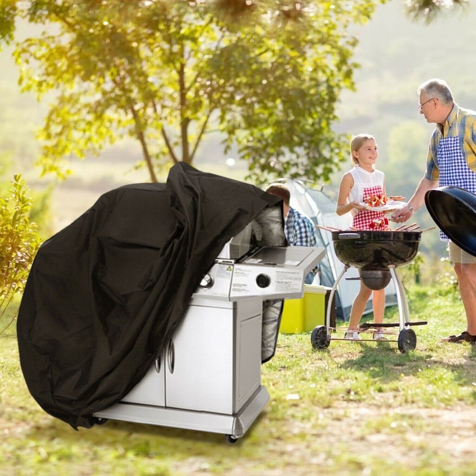 Waterproof Outdoor Barbecue BBQ Gas Rain Grill Cover Heavy Duty 58" 64 ...