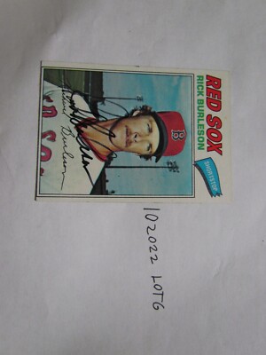1977 Topps Rick Burleson signed baseball card | eBay