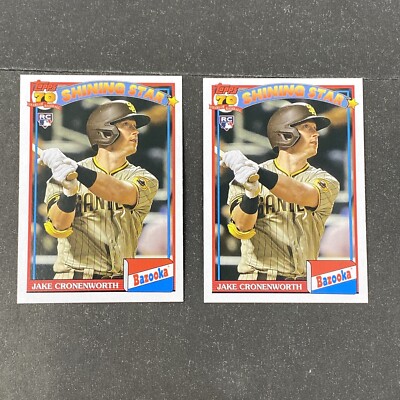 Jake Cronenworth Rookie Card Lot 2 1991 BAZOOKA 2021 Topps Archives ...