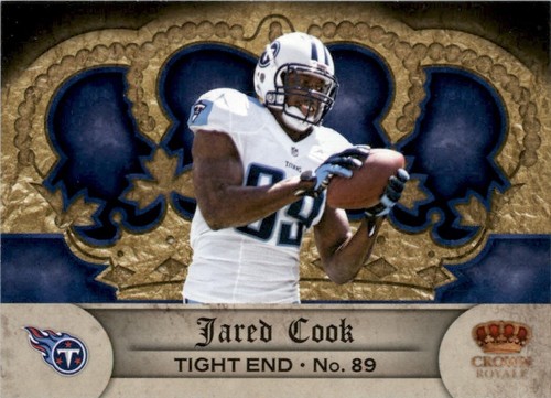 2012 Panini Crown Royale Retail Jared Cook Tennessee Titans #41 ...