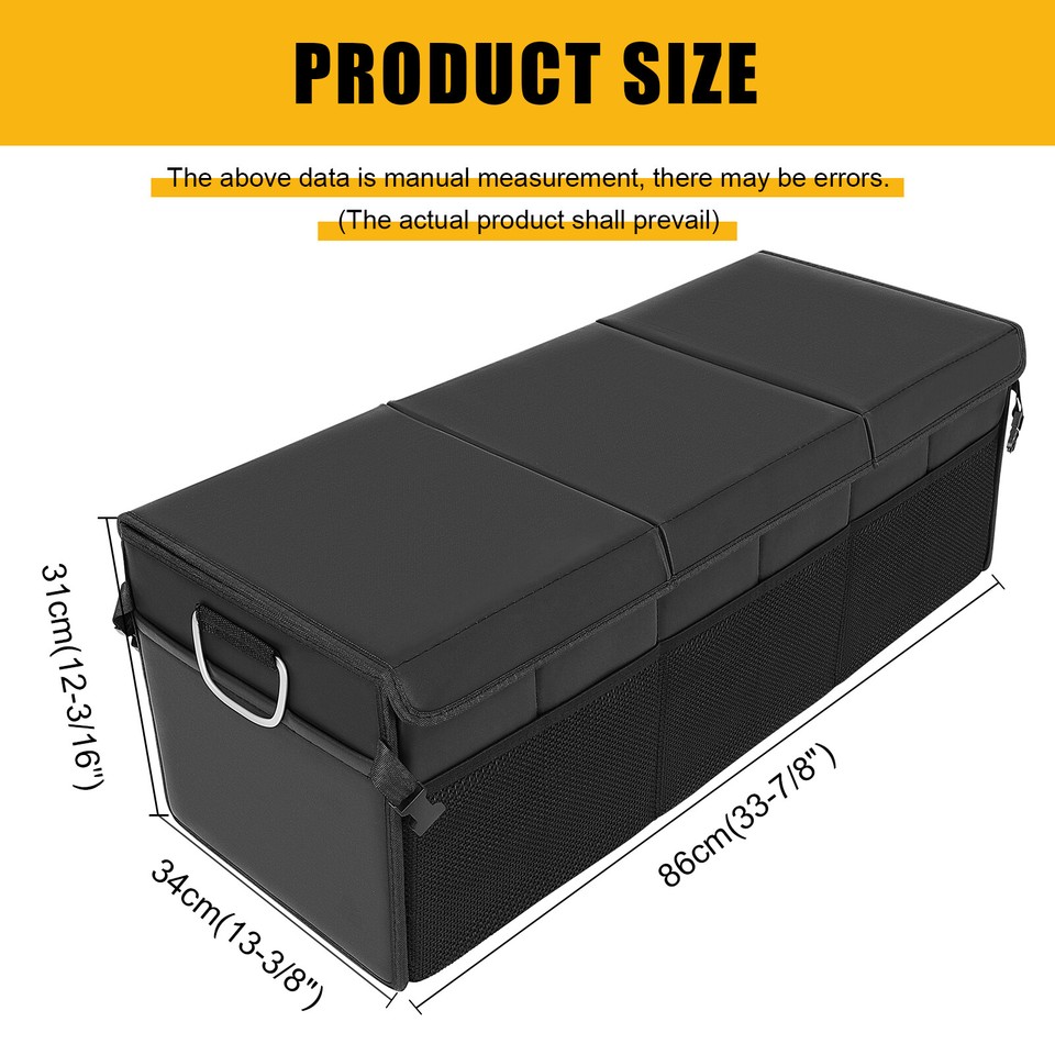 For Toyota Corolla Car Trunk Organizer Leather Cargo Folding Storage ...