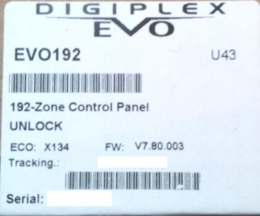 Paradox EVO192V7.8 or higher 192 Zone Control Panel Security Alarm ...