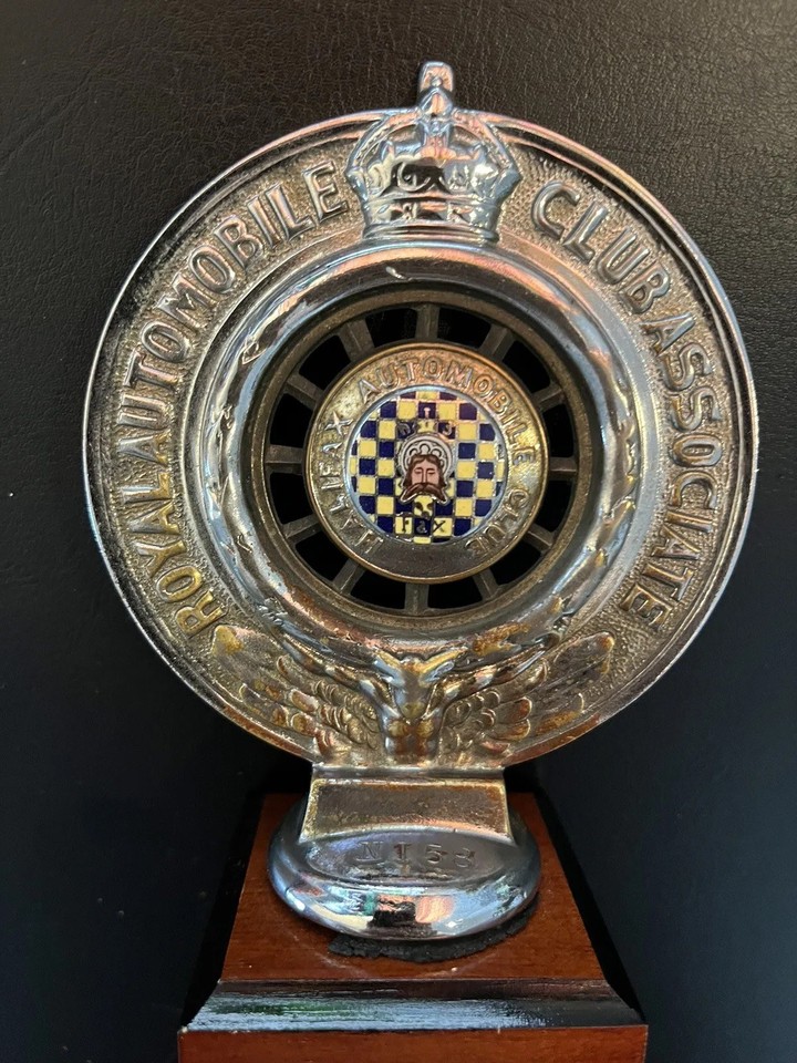 RAC HALIFAX Enamel Badge Rare ROYAL AUTOMOBILE CLUB ASSOCIATION c1930s ...