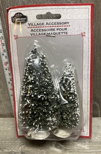 Cobblestone Corners Collectibles Christmas Village Accessories Trees (A ...