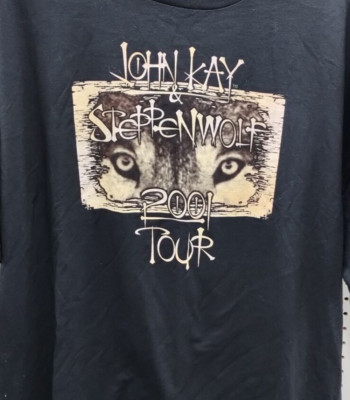 VTG Steppenwolf band John Kay tour black T-shirt Tee All sizes XA608 | eBay