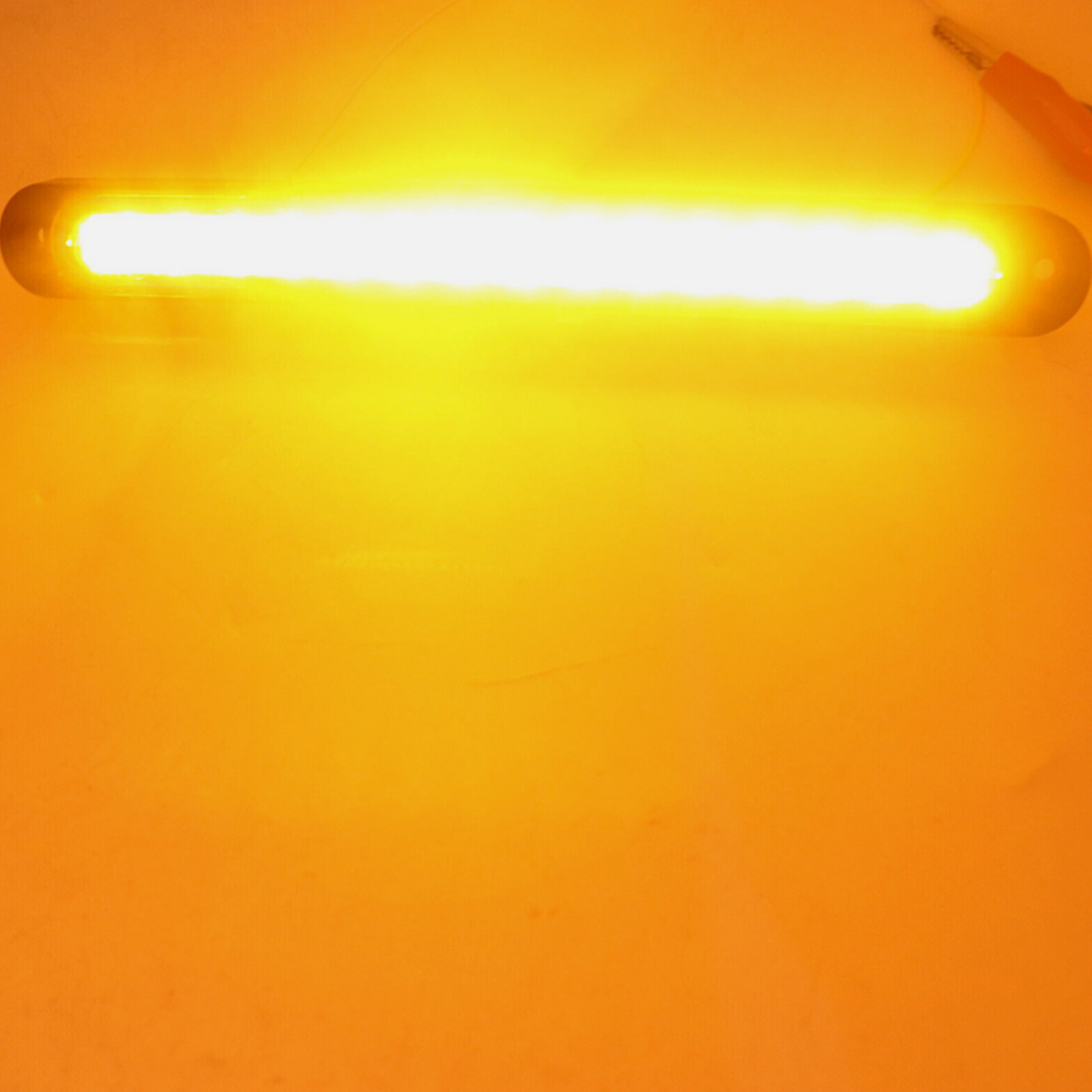 2X 15LED Amber Car Truck DRL Brake Turn Signal Side Marker Tail Strip ...