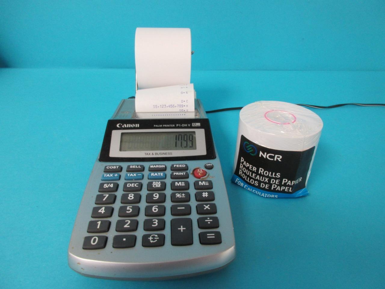 Canon P1-DH V 12-Digit Palm Size Portable Printing Calculator P1-DHV | eBay