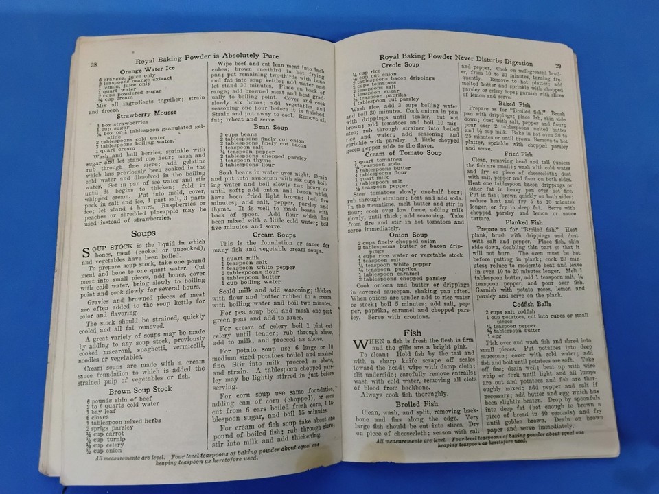 Vintage 1920 Recipe Booklet The New Royal Baking Powder Cook Book New ...